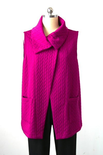 Christopher Calvin Cable Quilt Vest 4533 F25 – IBHANA