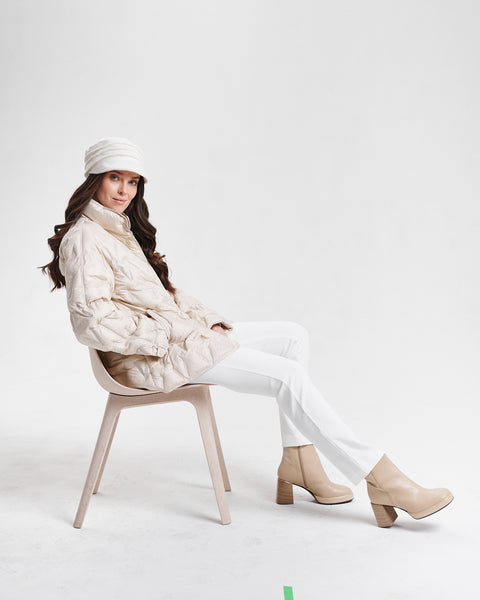 Nikki Jones Lightweight Puffer Jacket 8134-609 F25, Pink Haze, Birch ...