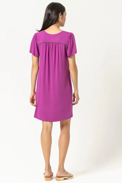 Lilla P Flutter Sleeve V-Neck Dress Style PA1795 – IBHANA