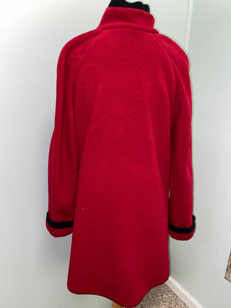 Janska Fleece Coat Red S – IBHANA