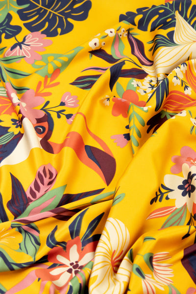 Powder Toucan Satin Square Scarf – IBHANA